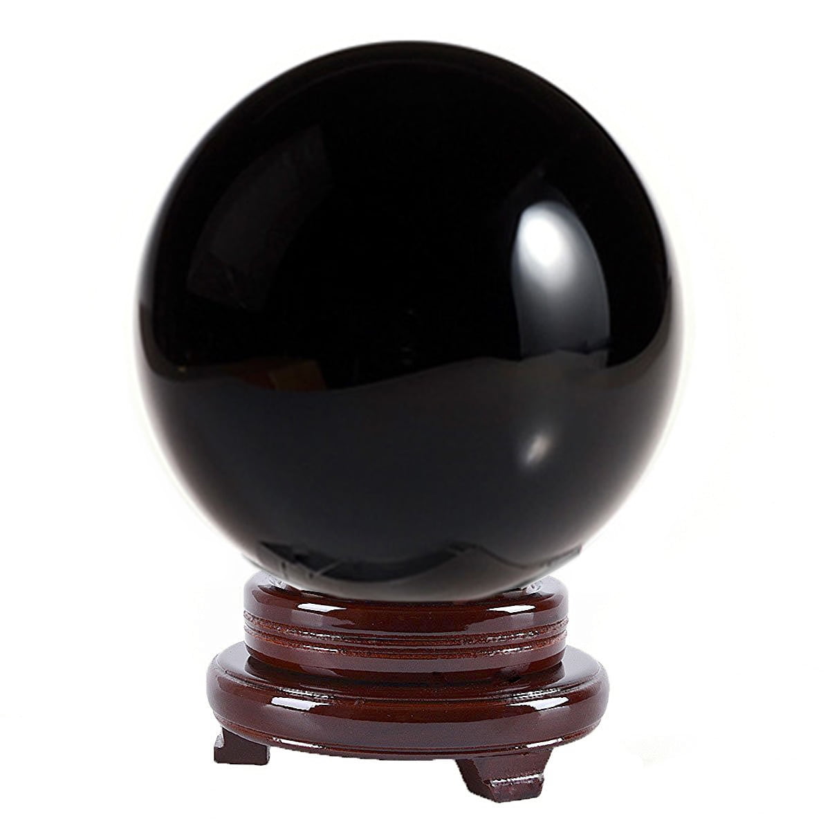 Amlong Crystal 8" (200mm) Crystal Ball with Wood Stand - Walmart.com