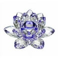 Amlong Crystal Blue Crystal Lotus Flower - Walmart.com