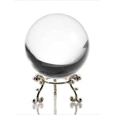Amlong Crystal 8" (200mm) Crystal Ball with Wood Stand - Walmart.com