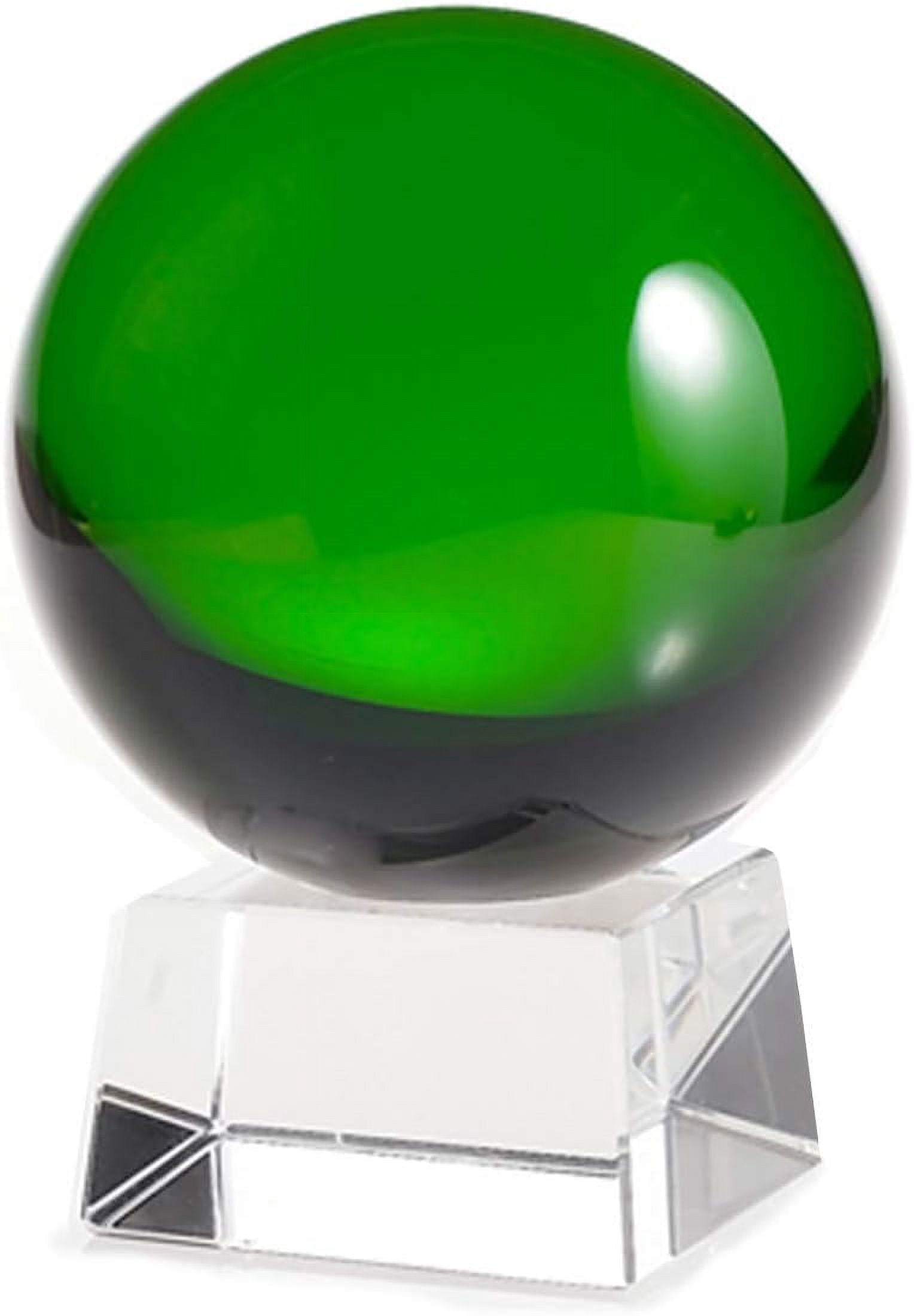 Amlong Crystal Green Crystal Ball 110mm (4.2 in.) Including Angled ...