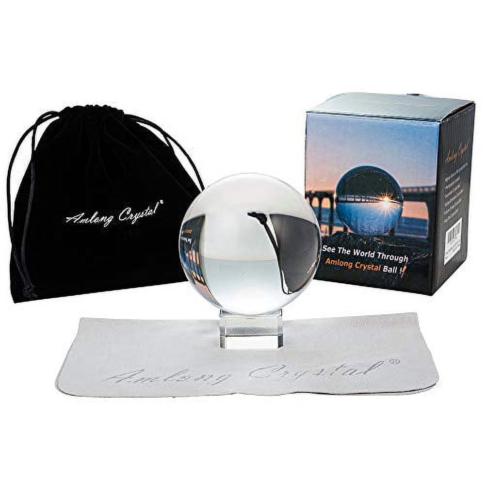 Amlong Crystal Meditation K9 Clear Crystal Ball 3.25 inch (80mm ...