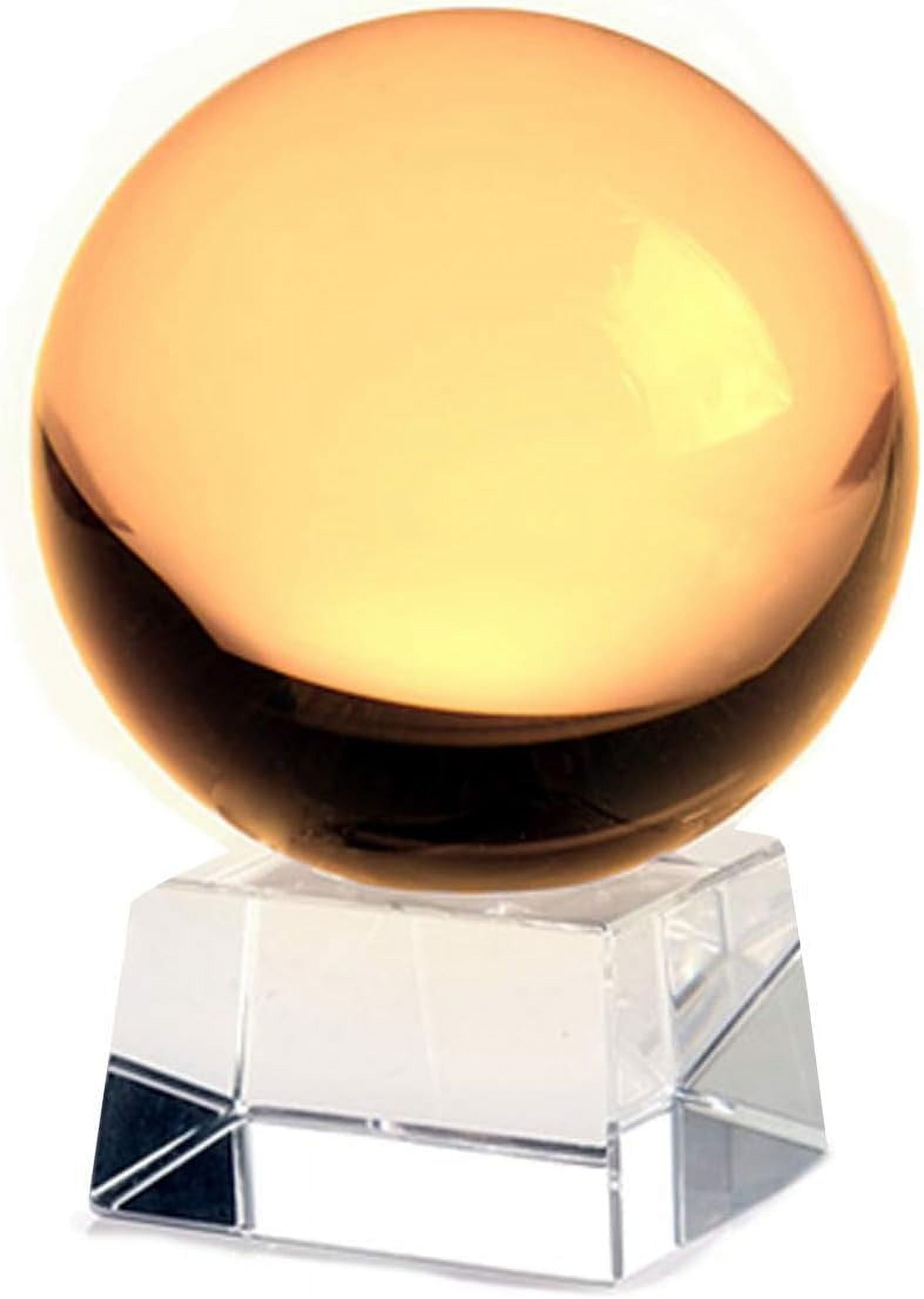 Amlong Crystal Yellow Crystal Ball 150mm (6 in.) Including Angled ...