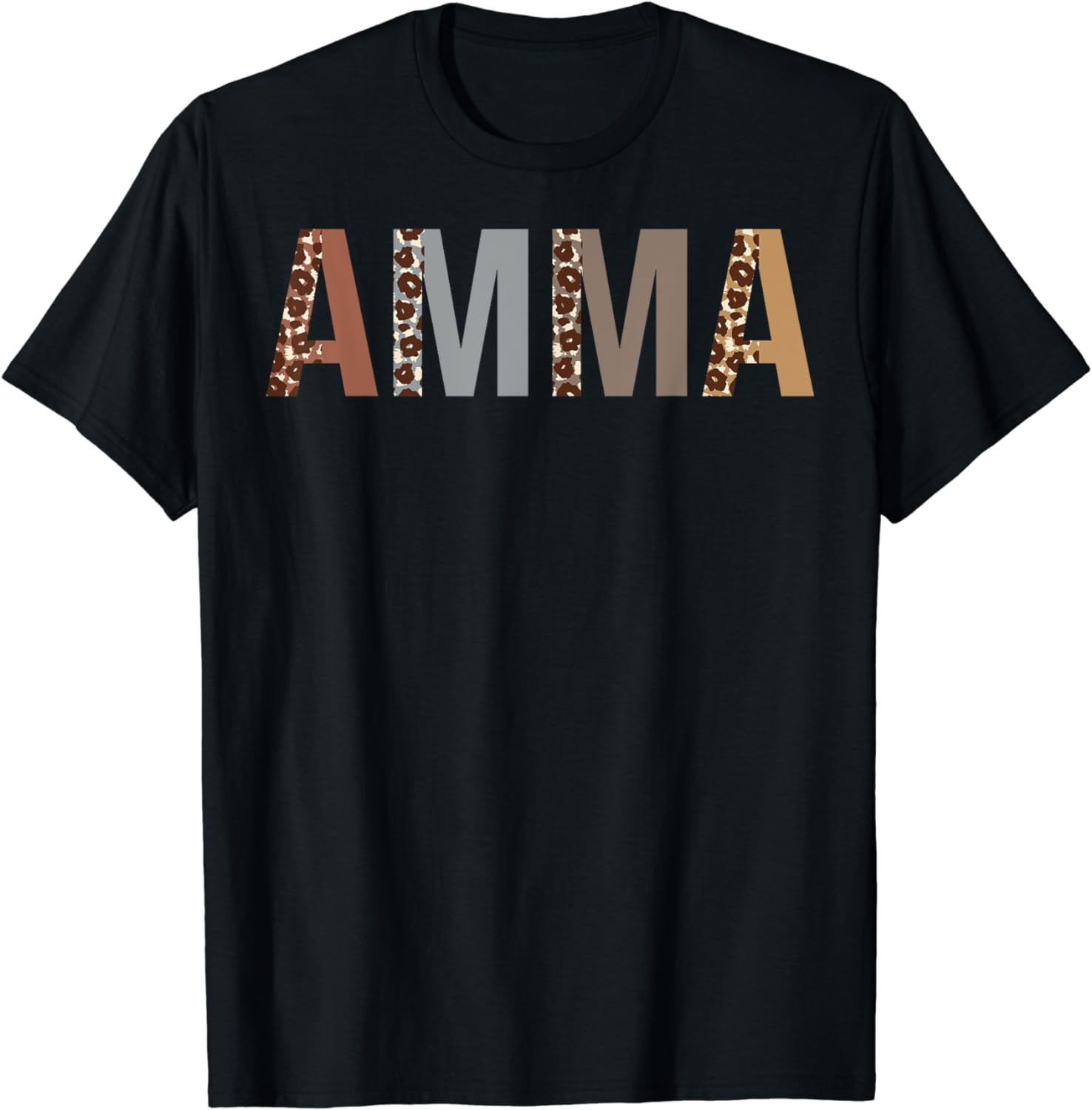 Amma Leopard Print Mom Cute Mothers Day Funny Grandma T-Shirt - Walmart.com