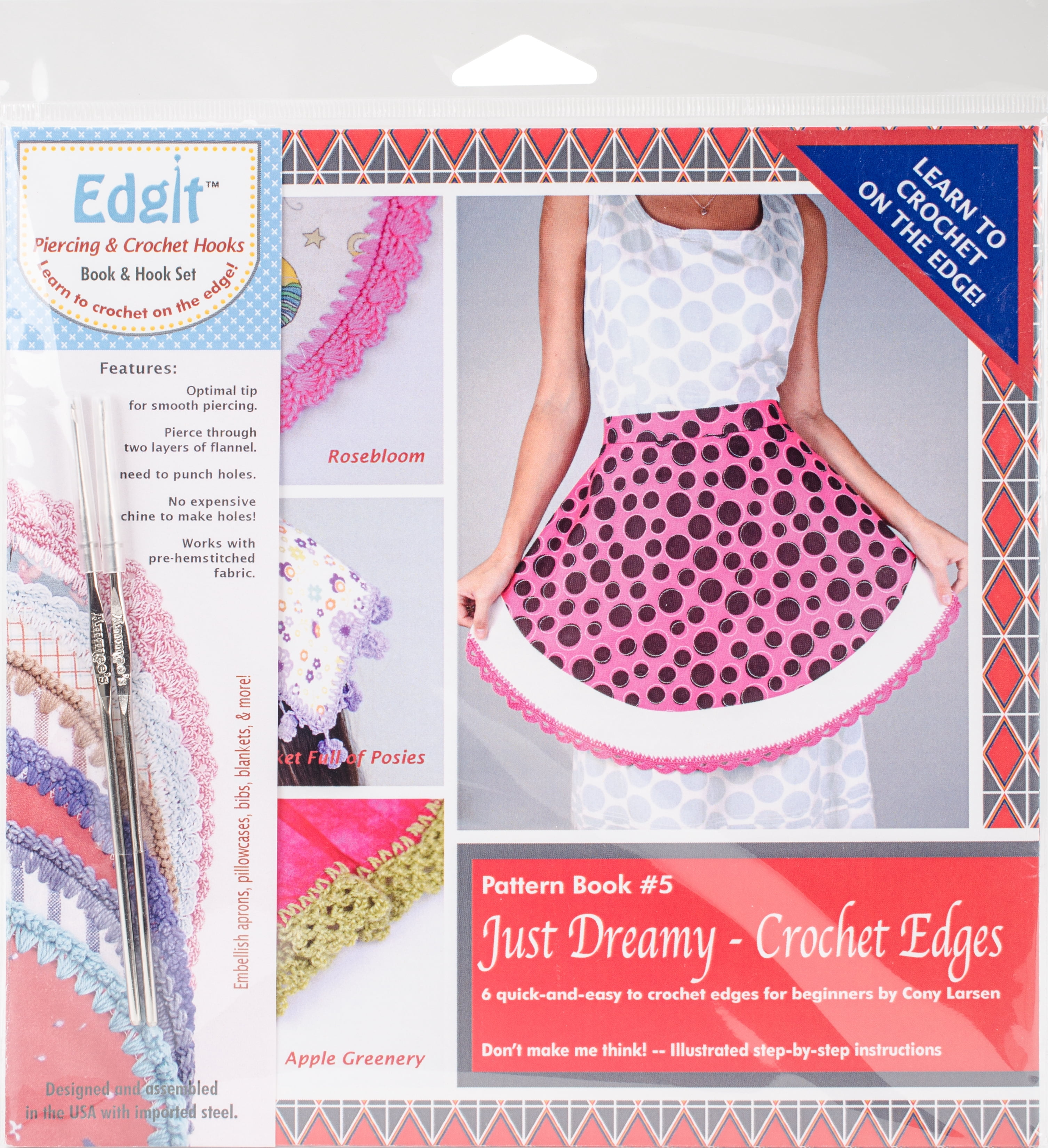 Ammees Babies Edgit Piercing Crochet Hook & Book Set-Just Dreamy ...