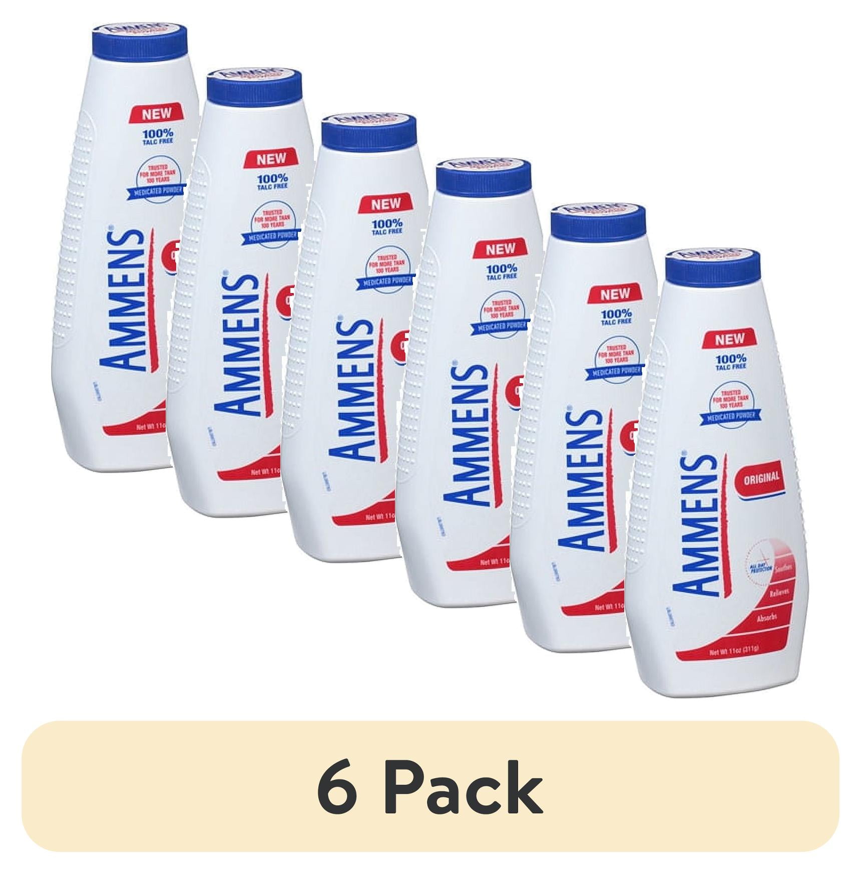 (6 pack) Ammens Medicated Powder Original, 11 Oz - Walmart.com