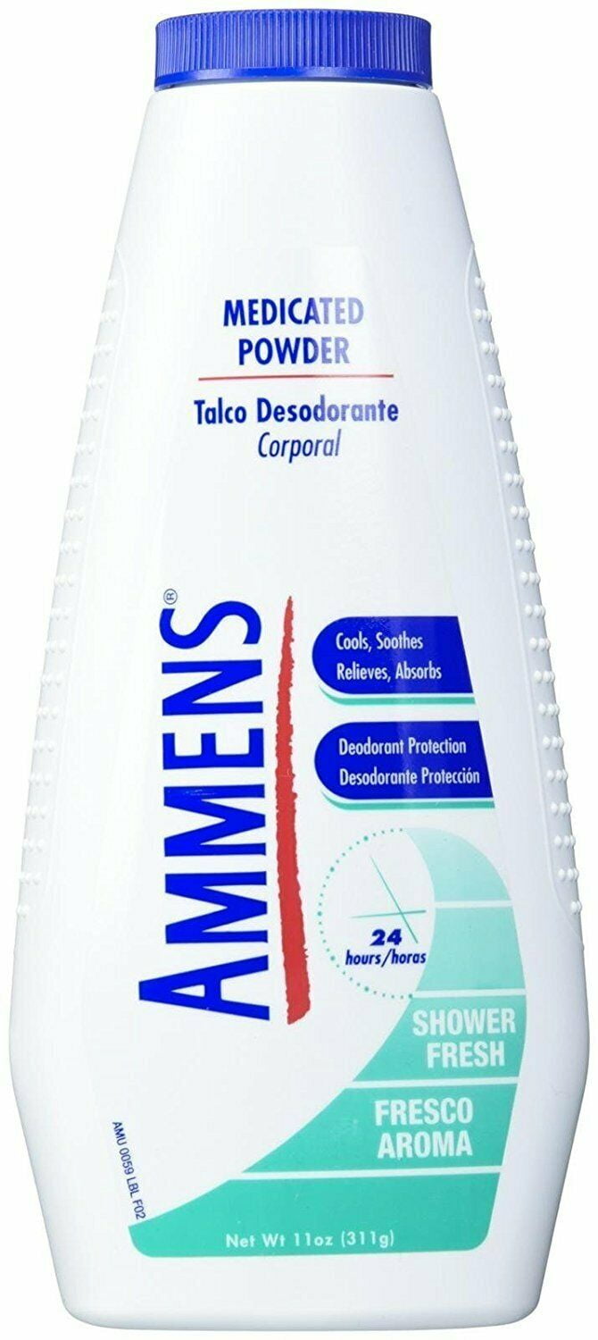 Ammens Medicated Powder Shower Fresh 11 oz - Walmart.com