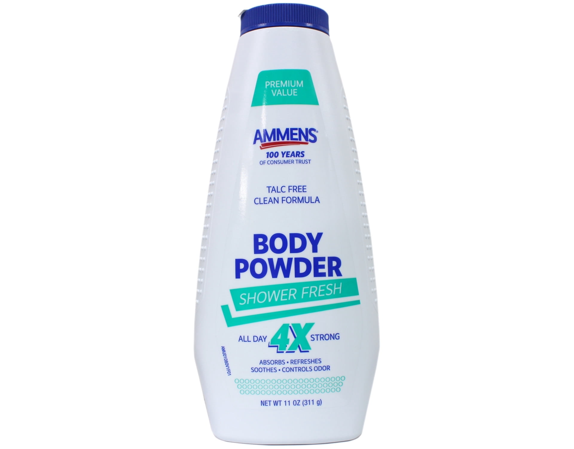 Ammens Body Powder Shower Fresh Talc-Free Moisture Absorbing Odor ...