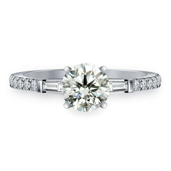 Ammo Jewel Brilliant 1.9 Ct Round Cut Diamond Ring for Women's - 14K ...
