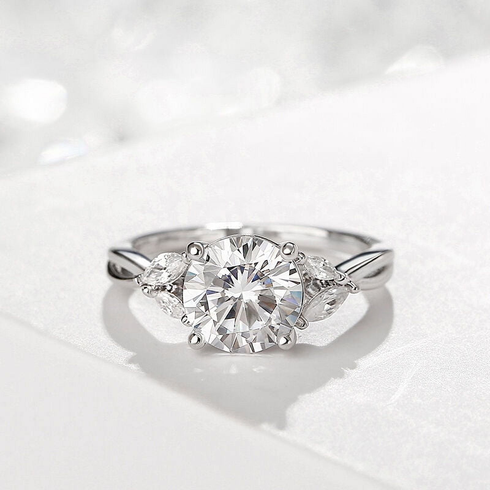 Ammo Jewel 1.7 Ct Round Cut Diamond Engagement Ring for Women's - 14K ...