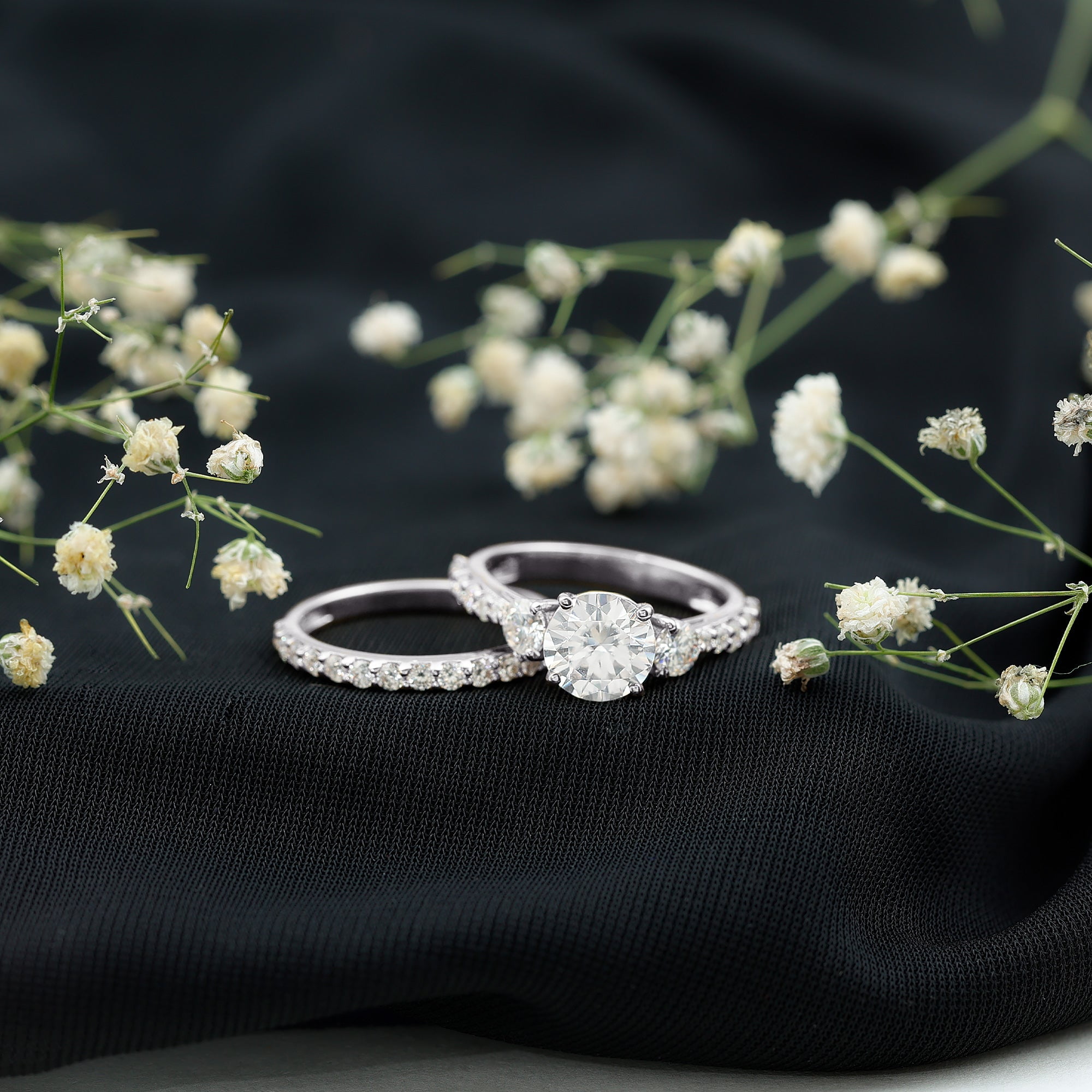 Ammo Jewel 1.74 Ct Round Cut Lab-Created Diamond Solitaire Engagement Ring for Women – 14K White ...