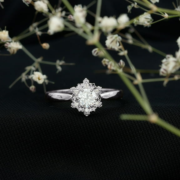 Ammo Jewel 2 Ct Oval Cut Lab Created Simulated Diamond - 14K White Gold ...