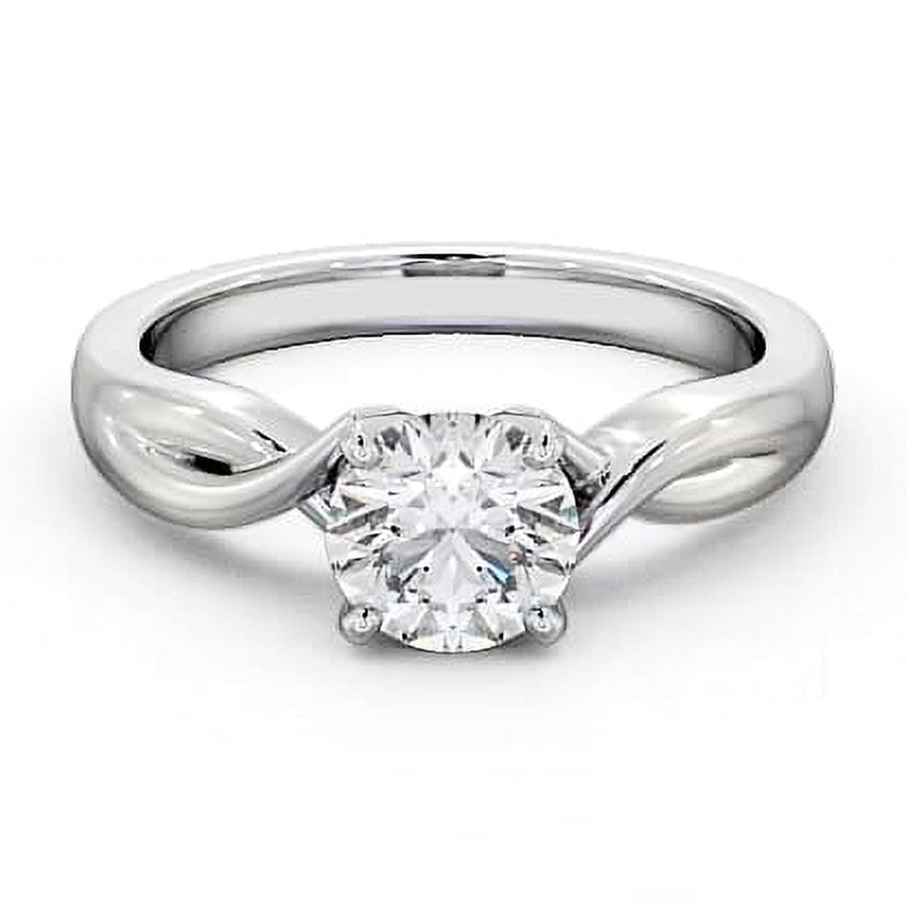 Ammo Jewel 1.8 Ct Round Cut Diamond Rings for Gifts - 14K White Gold Over Rings for Gift ...