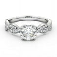 Ammo Jewel 14K White Gold Over Engagement Fancy Ring - 2 Ct Round Cut Lab Created Diamond ...