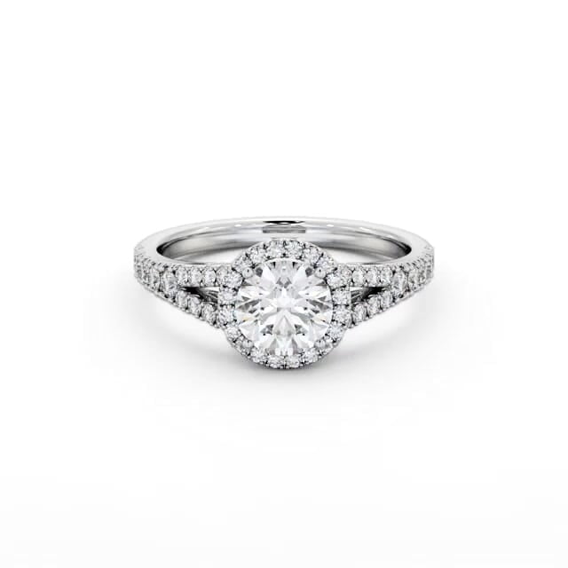Ammo Jewel 14K White Gold Over Rings - Round Cut 1.7 Ct White Diamond ...