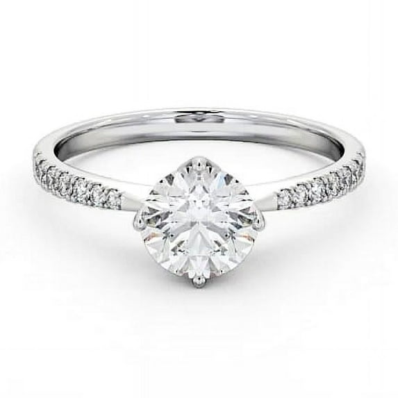 Ammo Jewel 14K White Gold Over Rings for Women's - 2 Ct Round Cut ...