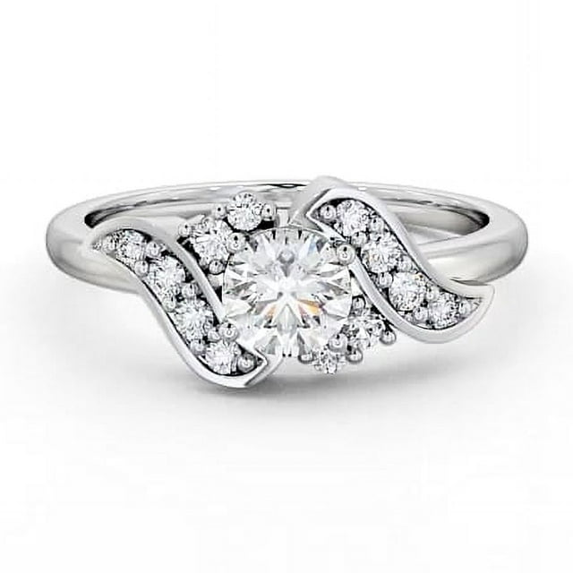 Ammo Jewel 14K White Gold Over Wedding Rings - 1.6 Ct Round Brilliant ...