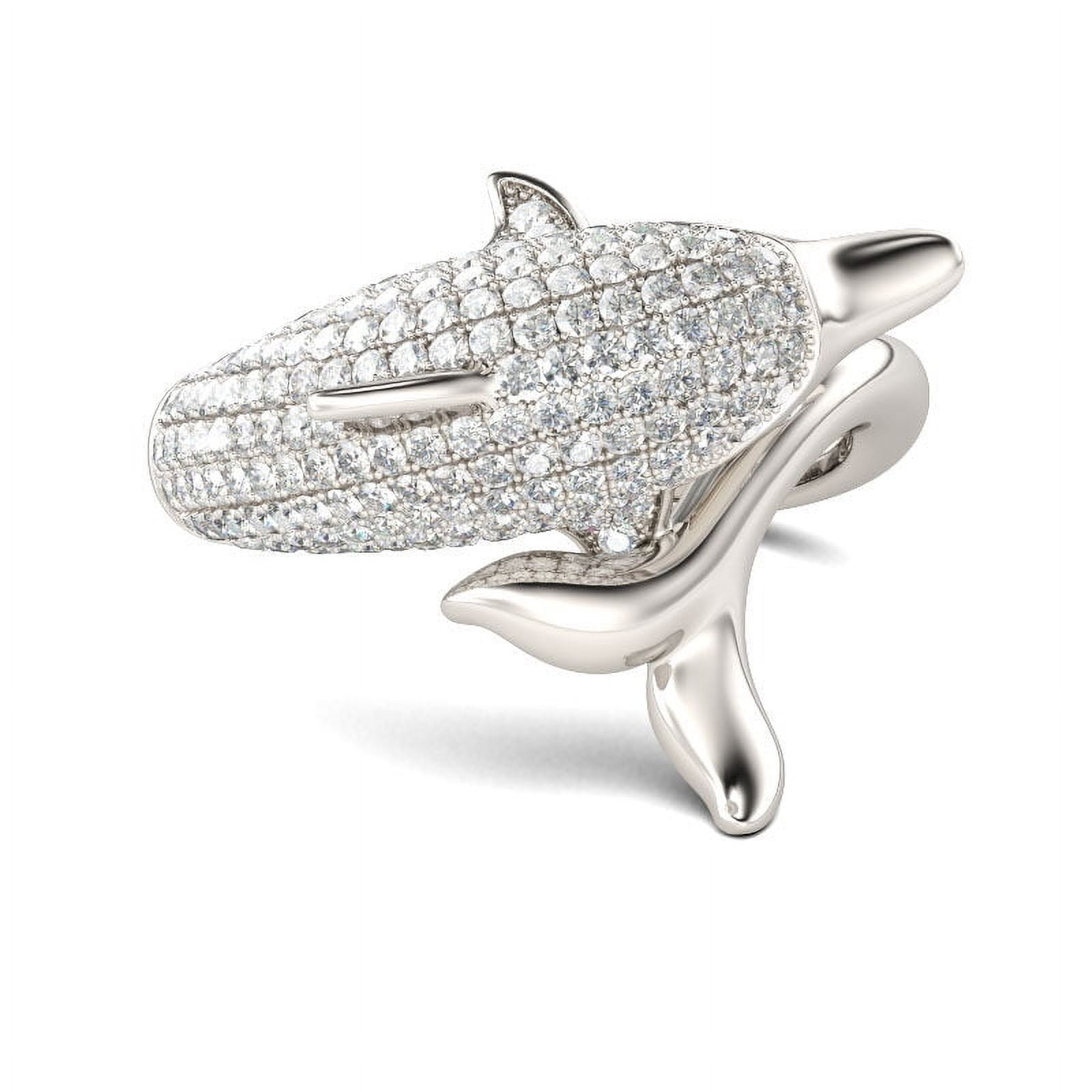 Ammo Jewel 14K White Gold Over Rings - Brilliant Round Cut 1.2 Ct ...