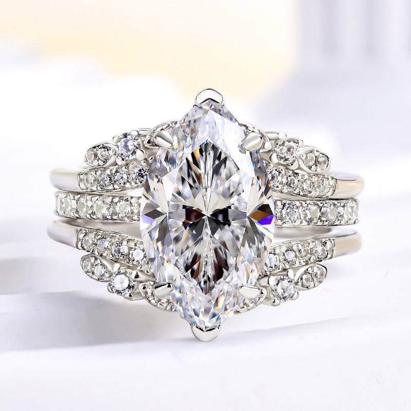 Ammo Jewel 2 Ct Marquise Cut Lab-Created Diamond Solitaire Ring for ...