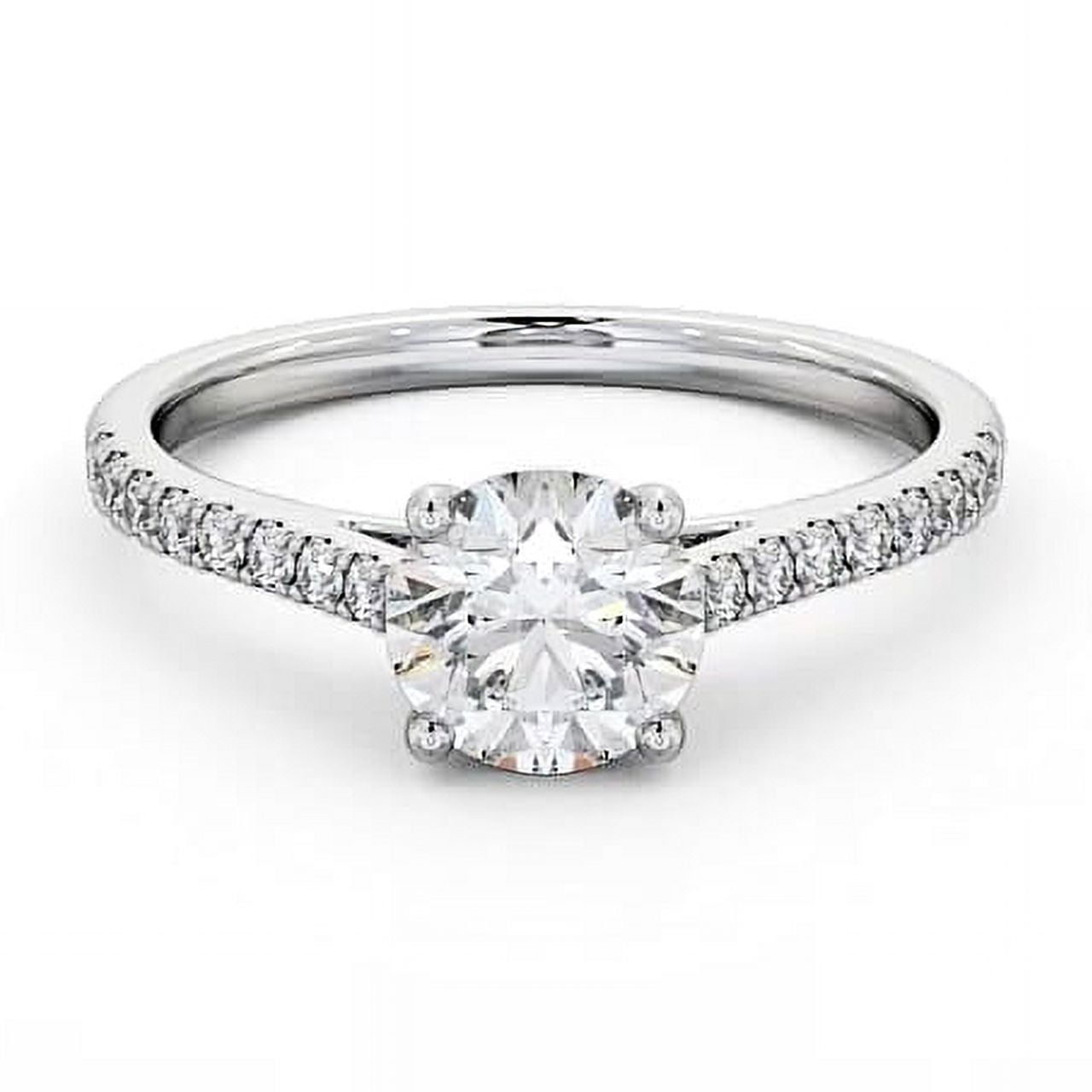 Ammo Jewel Brilliant Round Cut 1.8 Ct Diamond Jewelry - 14K White Gold ...