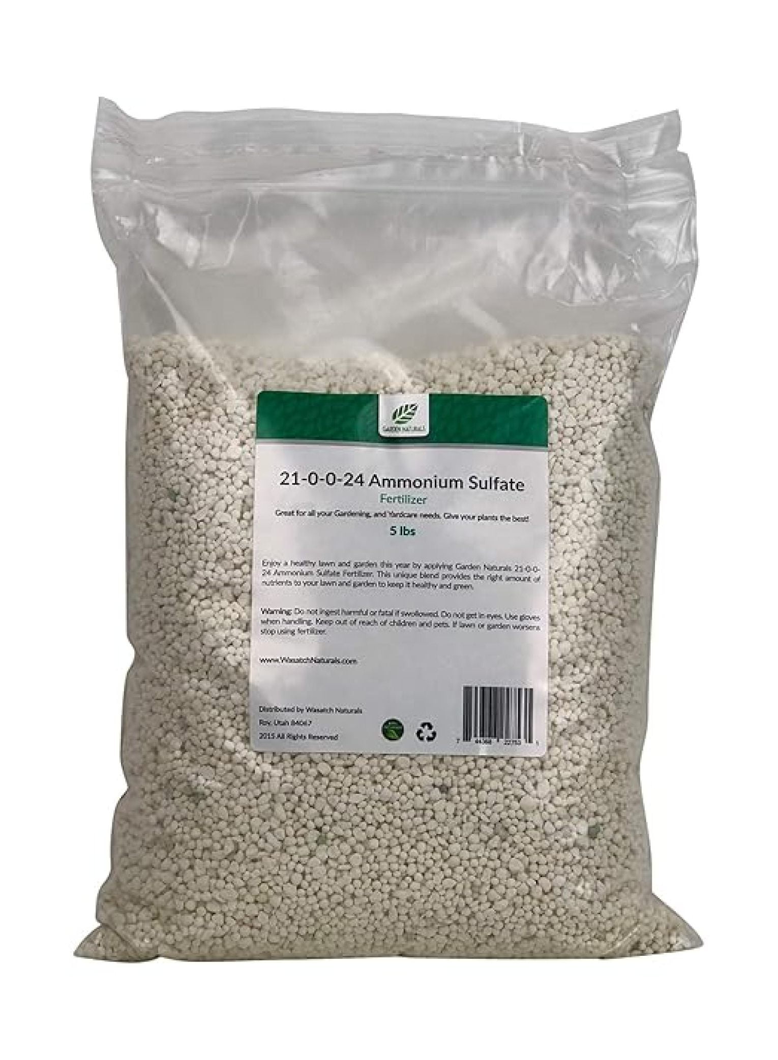 Ammonium Sulfate Fertilizer 21-0-0-24 - 25 lb Bag - Lawn, Garden & Crop ...