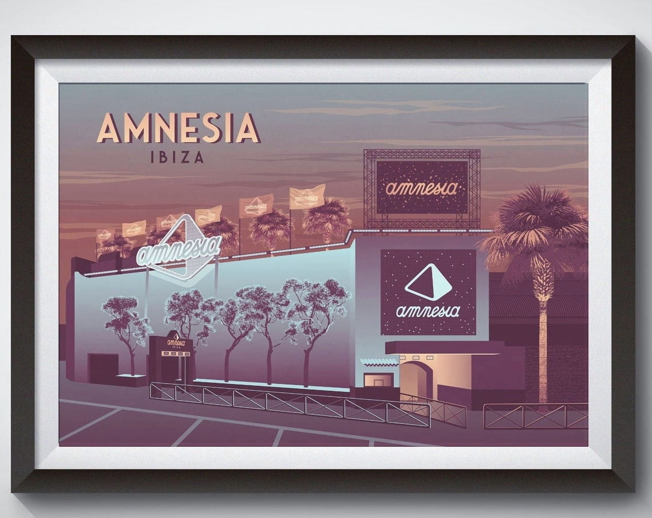 Amnesia Nightclub Poster Ibiza Spain Clubbing Raving Dance Music ...