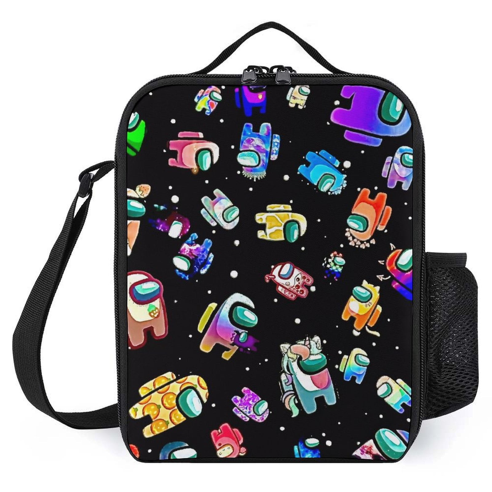 Amo-ngus Insulated Lunch Box for Mens Womens Axolotl Lunch Bag for Work ...