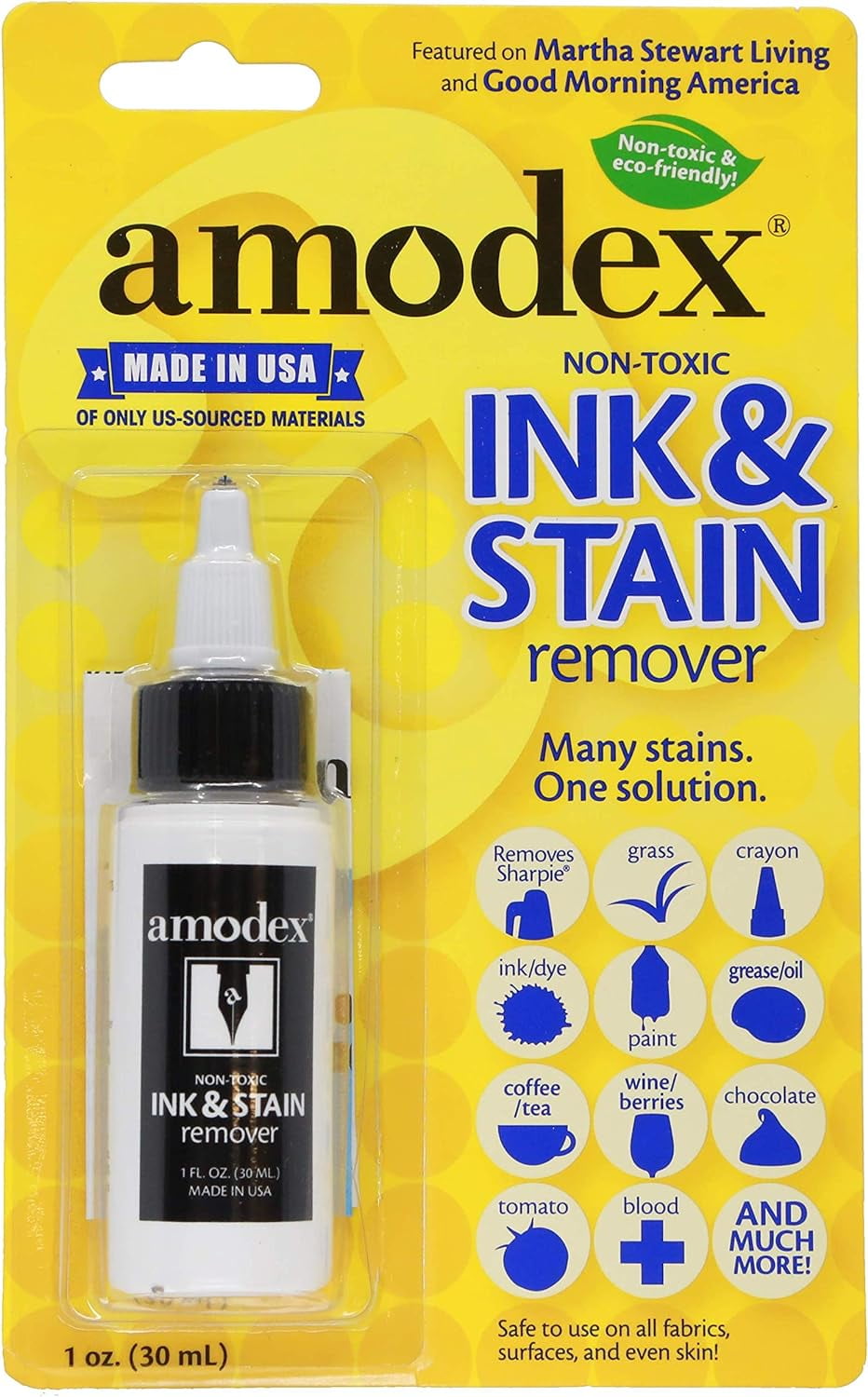 Amodex Ink & Stain Remover 1oz - Professional Strength for Removing Pen ...