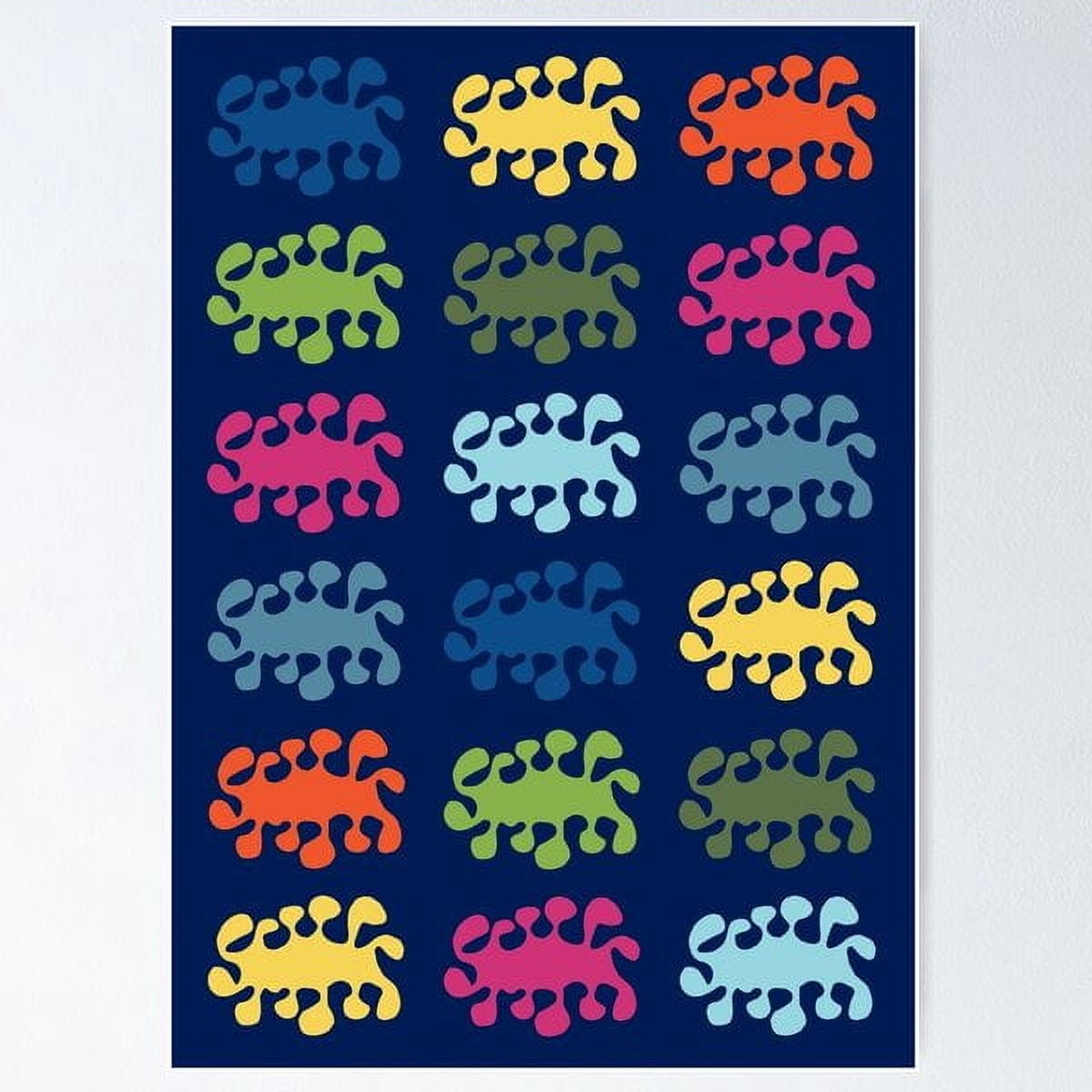 Amoeba Alliance Poster Wall Art, Modern Wall Decor For Living Room ...