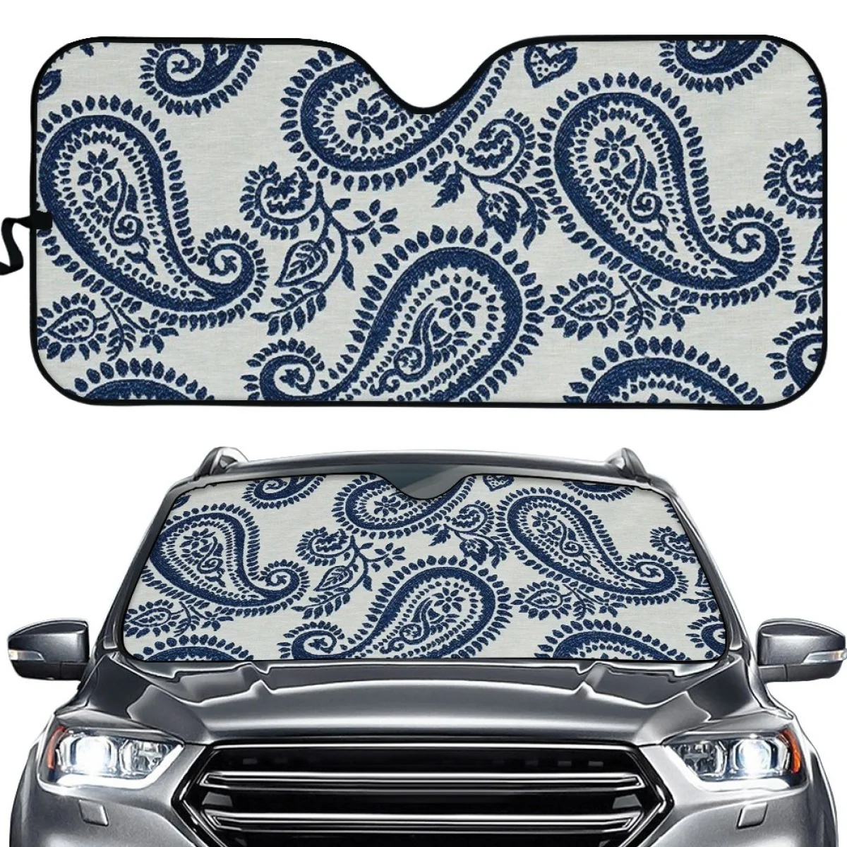 Amoeba Print Car Sunshade for Windshield Polynesian Automotive Sun ...