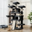 Catry Modern Minimalistic Cat Tree - 55", 5 Level, Large, Kasio ...