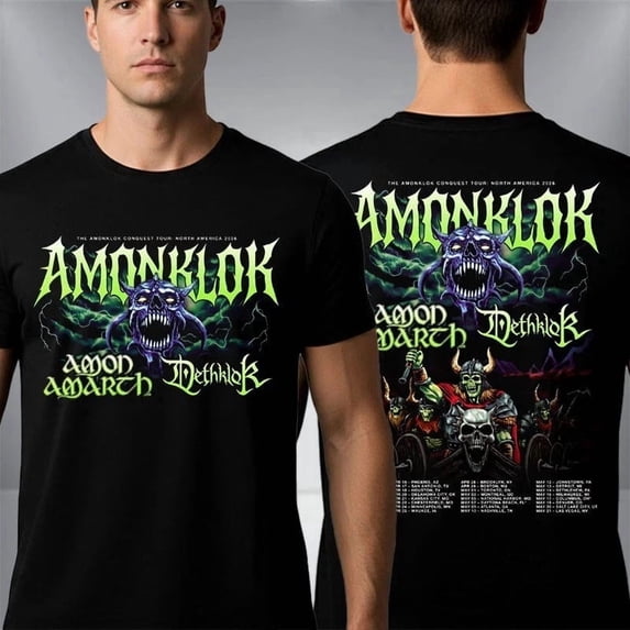 Amon Amarth and Dethklok Announce 2026 North American Tour T shirt ...