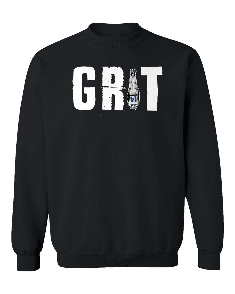 Amon-Ra Headstand Tee - Detroit GRIT Football Fans Unisex Crewneck Sweatshirt (Black, Medium ...