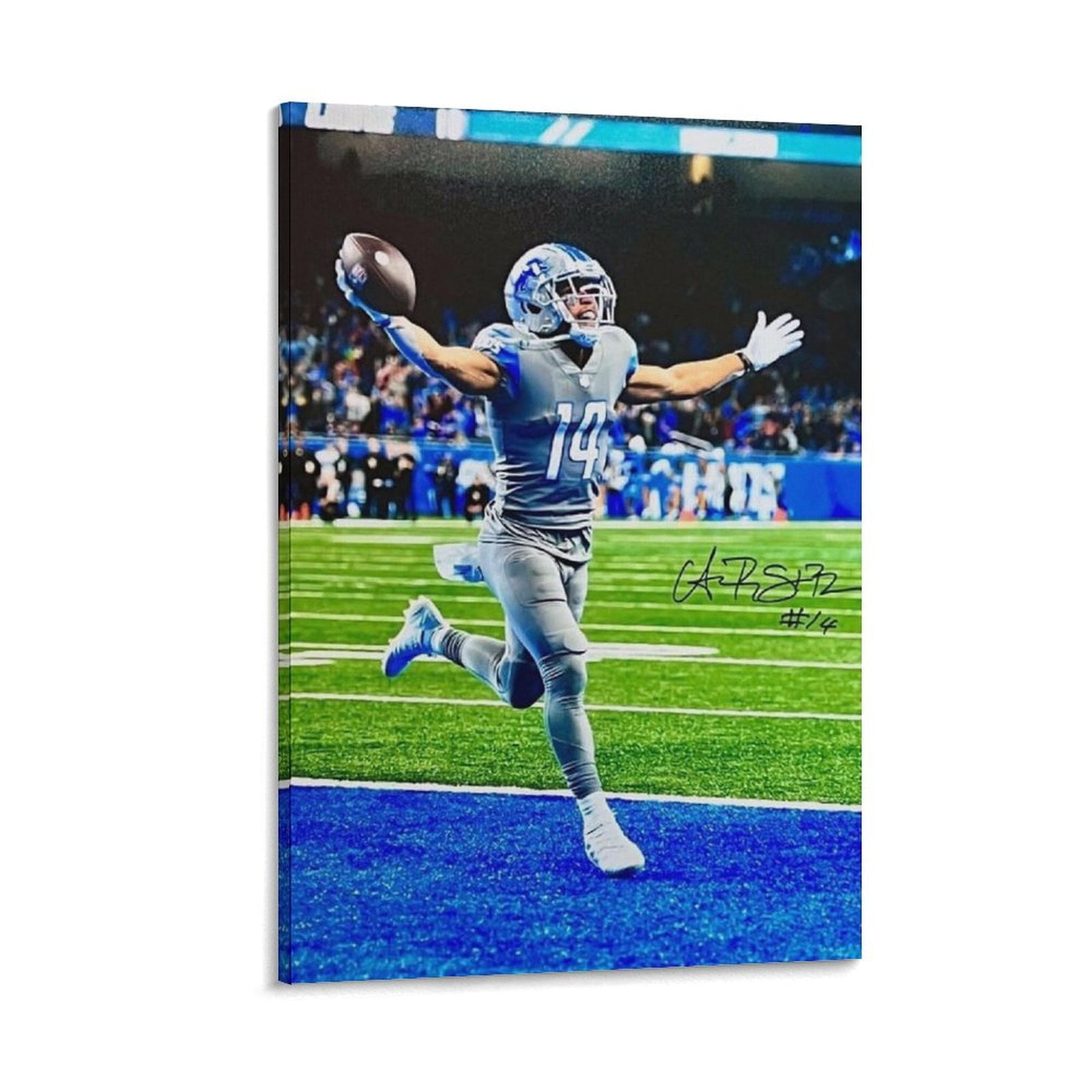 Amon-Ra St. Brown Canvas Poster Poster Cool Artworks Painting Wall Art ...