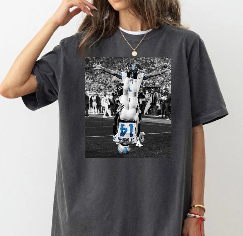 Amon-Ra St. Brown Headstand Celebration Comfort Colors Shirt Detroit ...