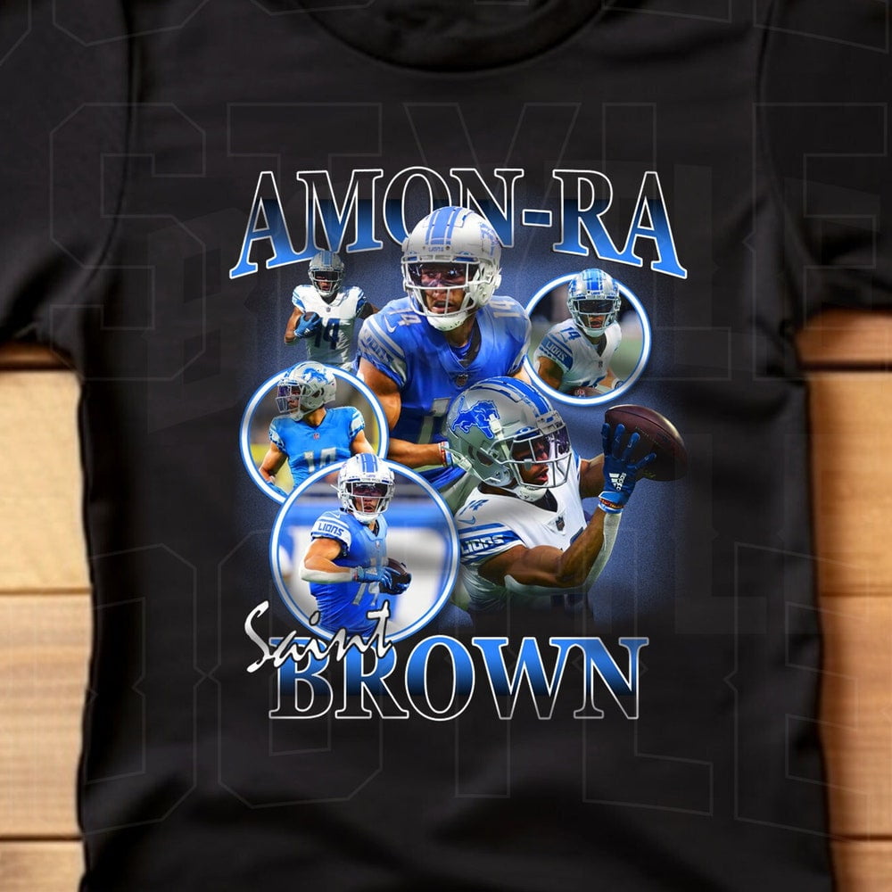Amon-Ra St Brown shirt for Youth Boys Girls 90s bootleg rap vintage ...