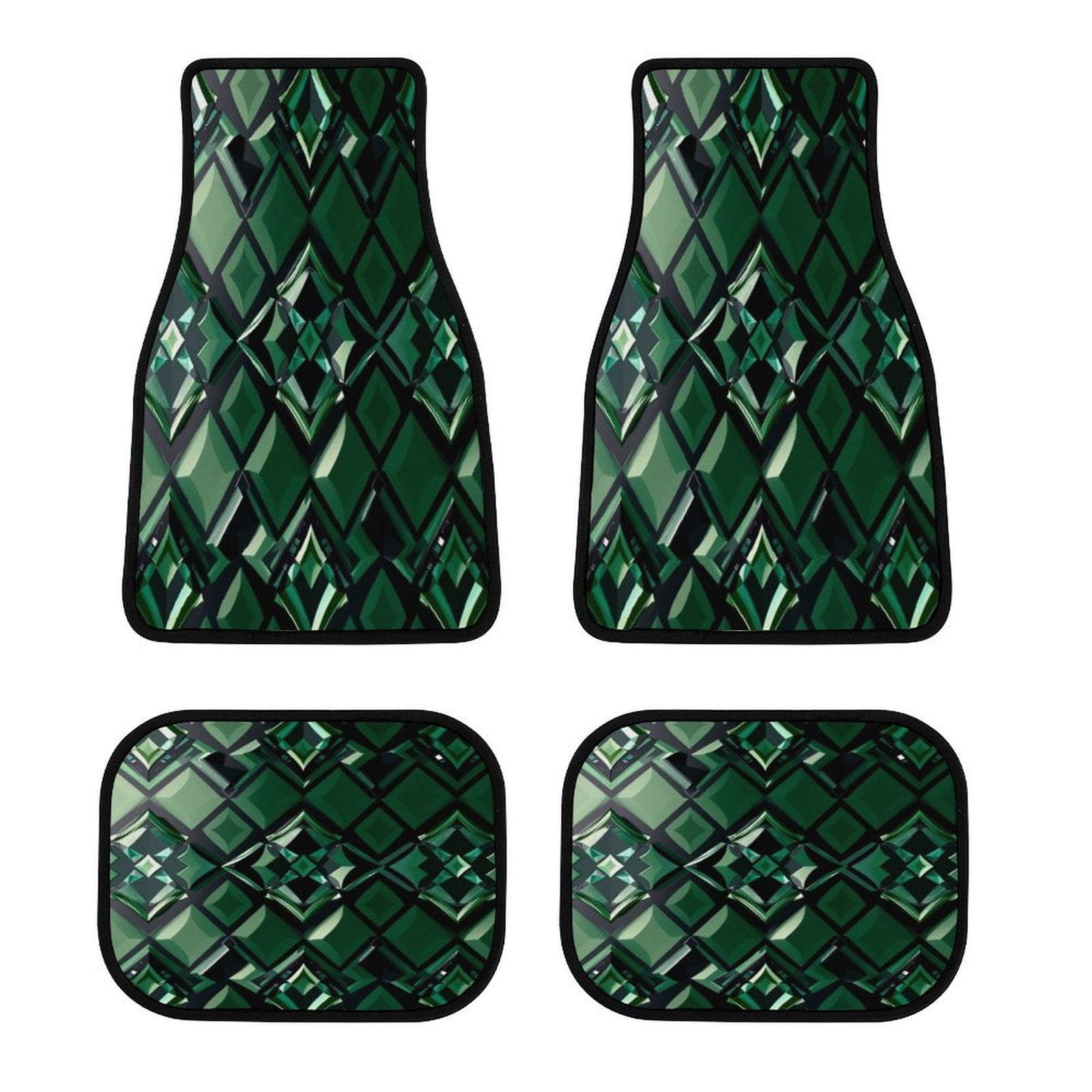 Amond Pattern Car Floor Mats 4 Pieces Car Floor Mats Full Set, All ...