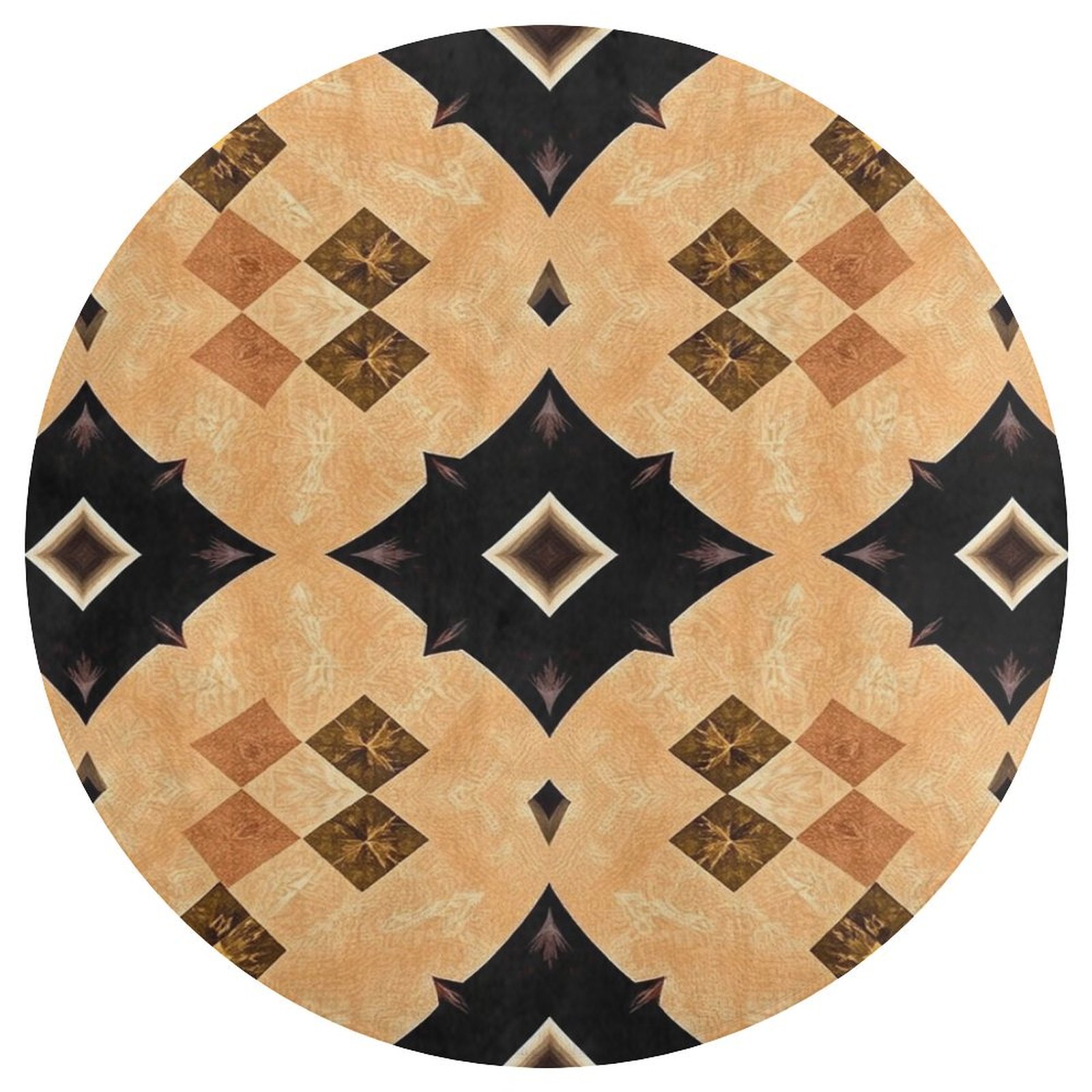Amond Pattern Circular Carpet Floor Mat Living Room Sofa Room Bed Rug ...
