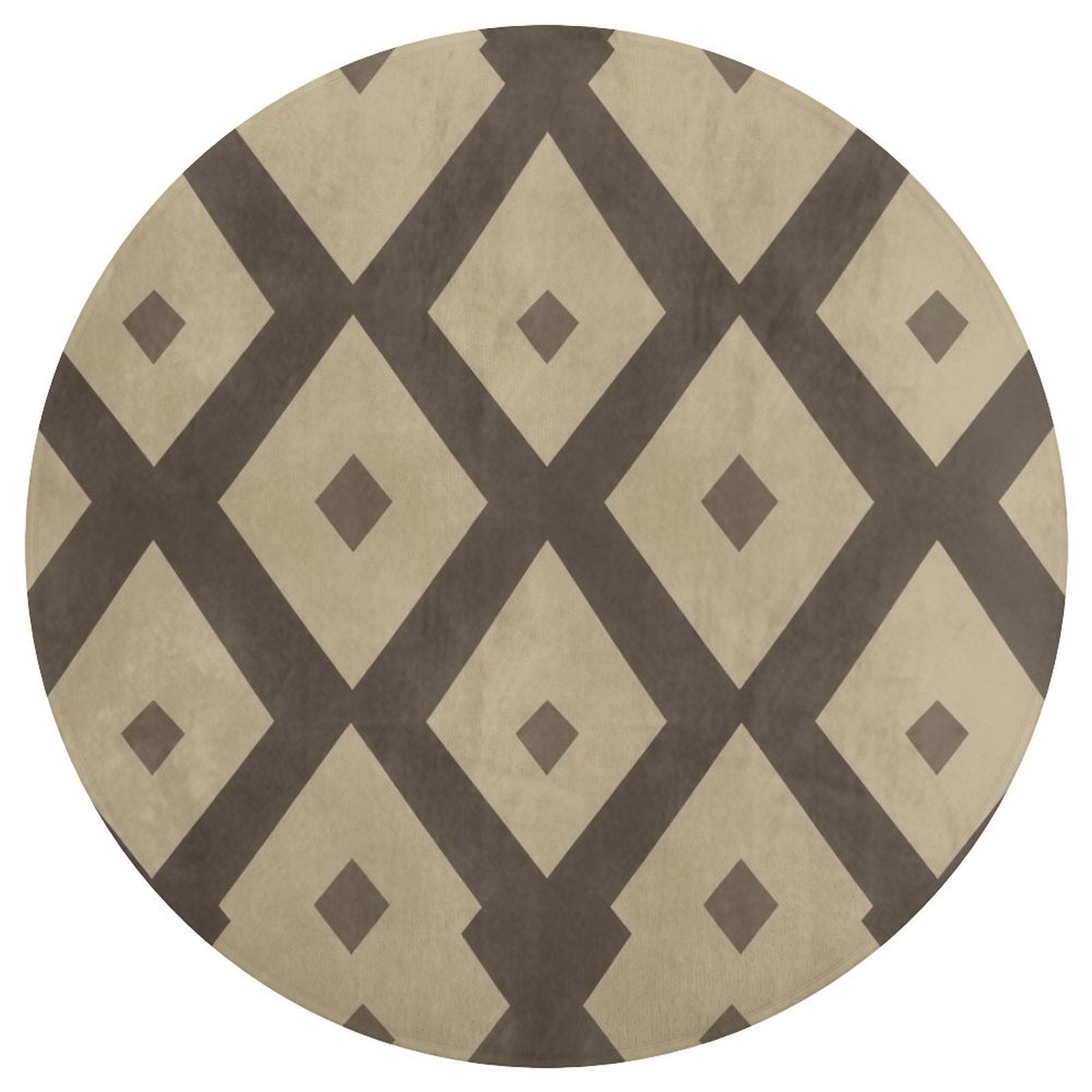 Amond Pattern Circular Carpet Floor Mat Living Room Sofa Room Bed Rug ...