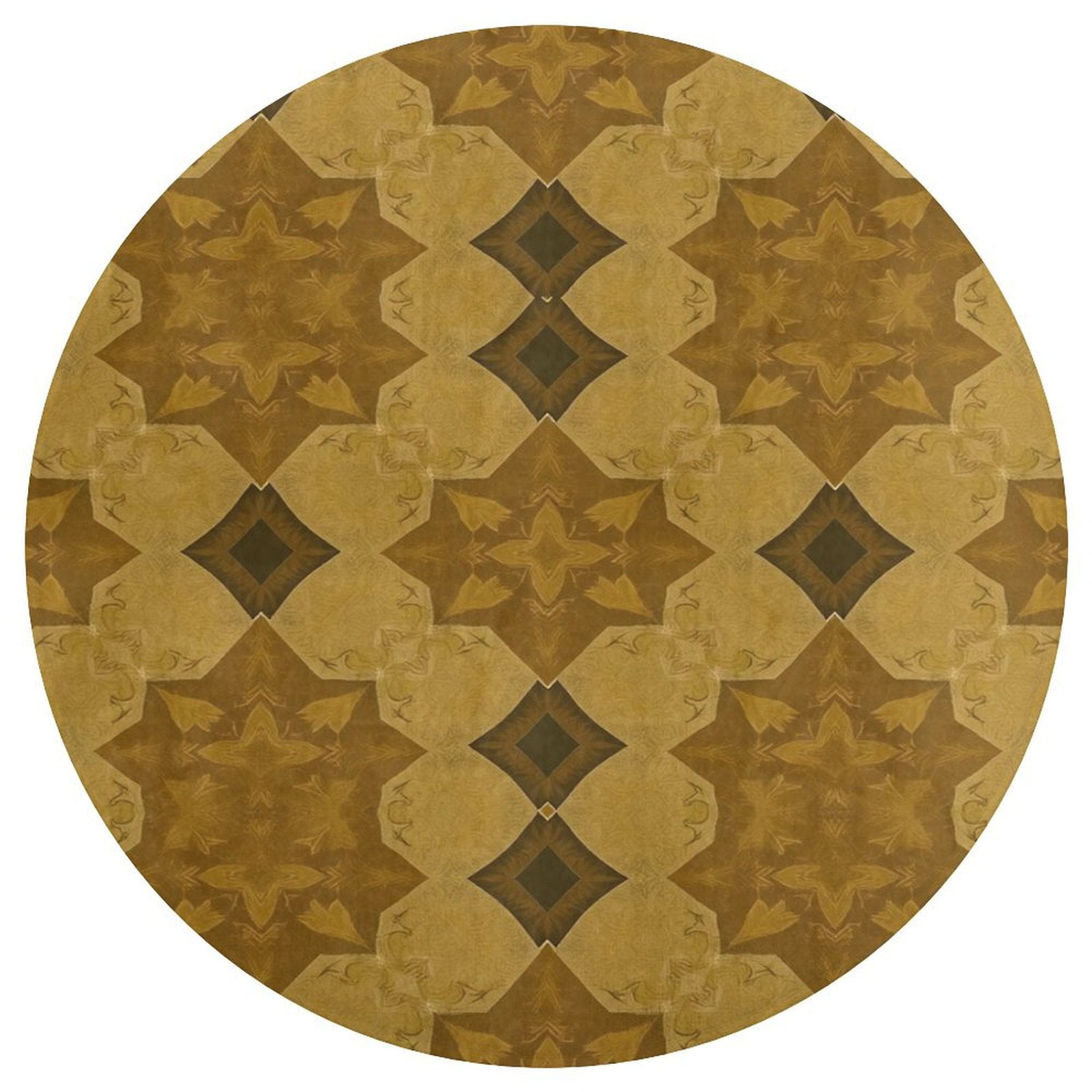 Amond Pattern Round Area Rug Floor Carpets Washable Indoor Floor Area ...