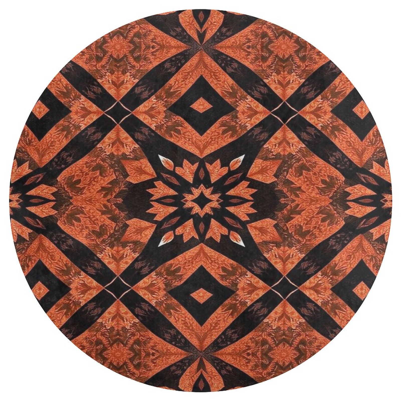 Amond Pattern Rugs Trea Rugs Not-Slip Round Rugs Area Carpets for ...