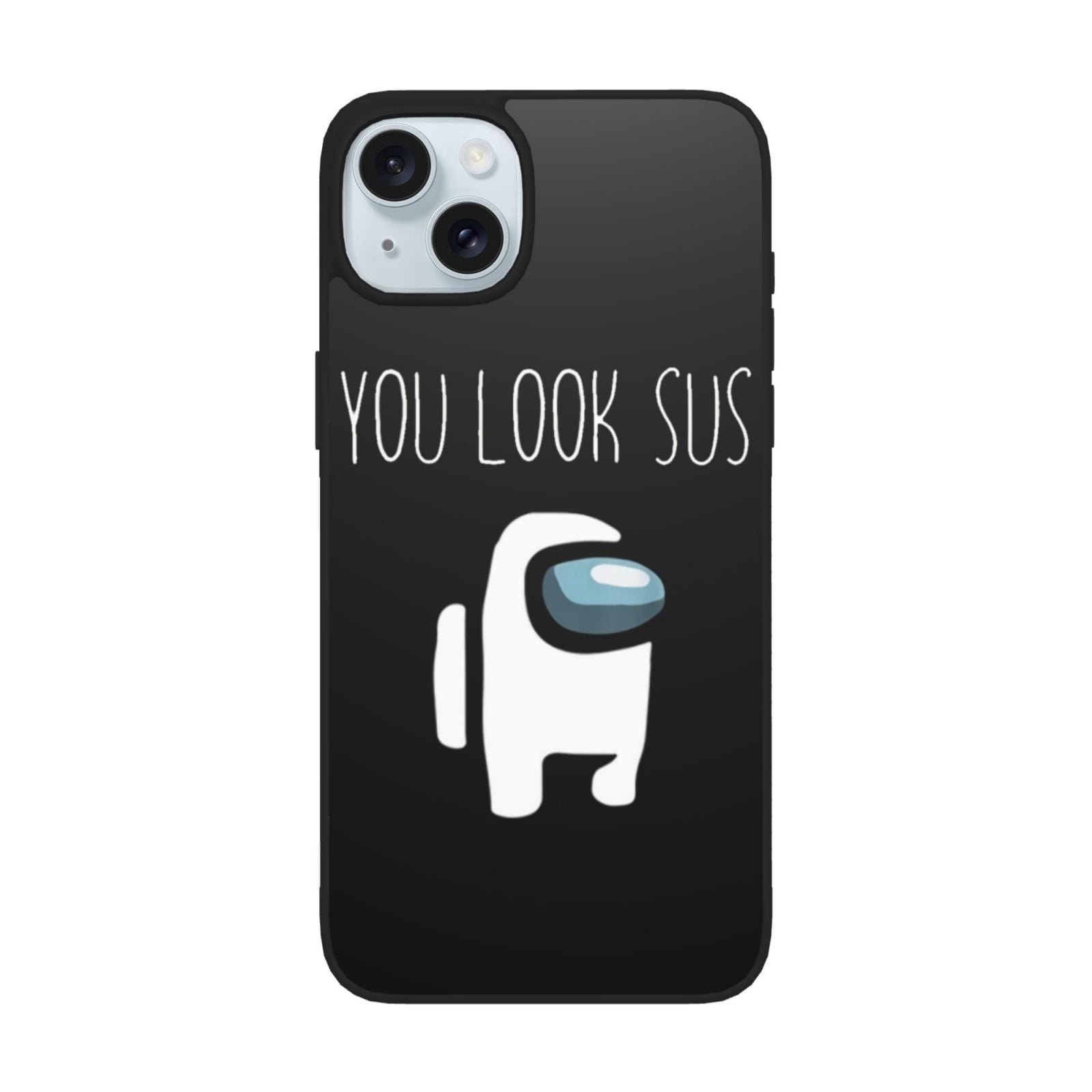 Among US You Look SUS Iphone 15 Soft Glass Case Iphone 15 Plus Case TPU ...