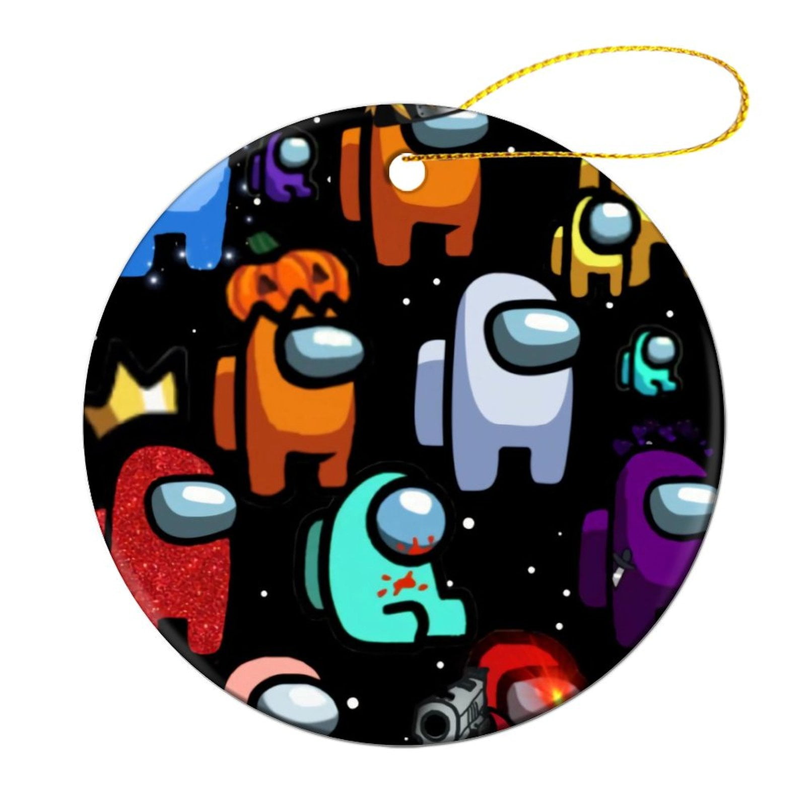 Among Us 11 Christmas Tree Ornaments Double-Sided Design For Kids Mom ...