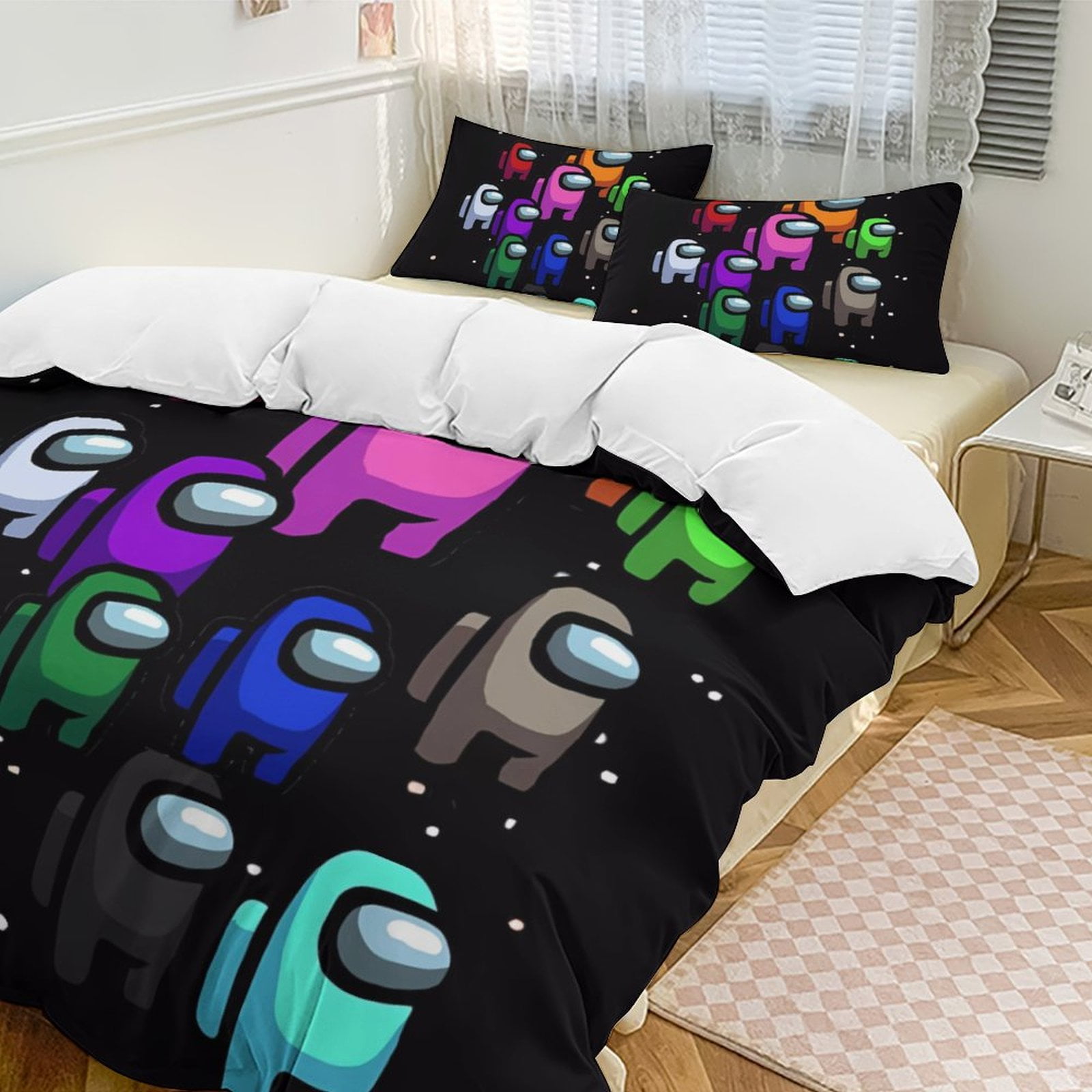 Among-Us 13 Three Piece Duvet Cover Set: Duvet Cover 3 Piece Bedding ...