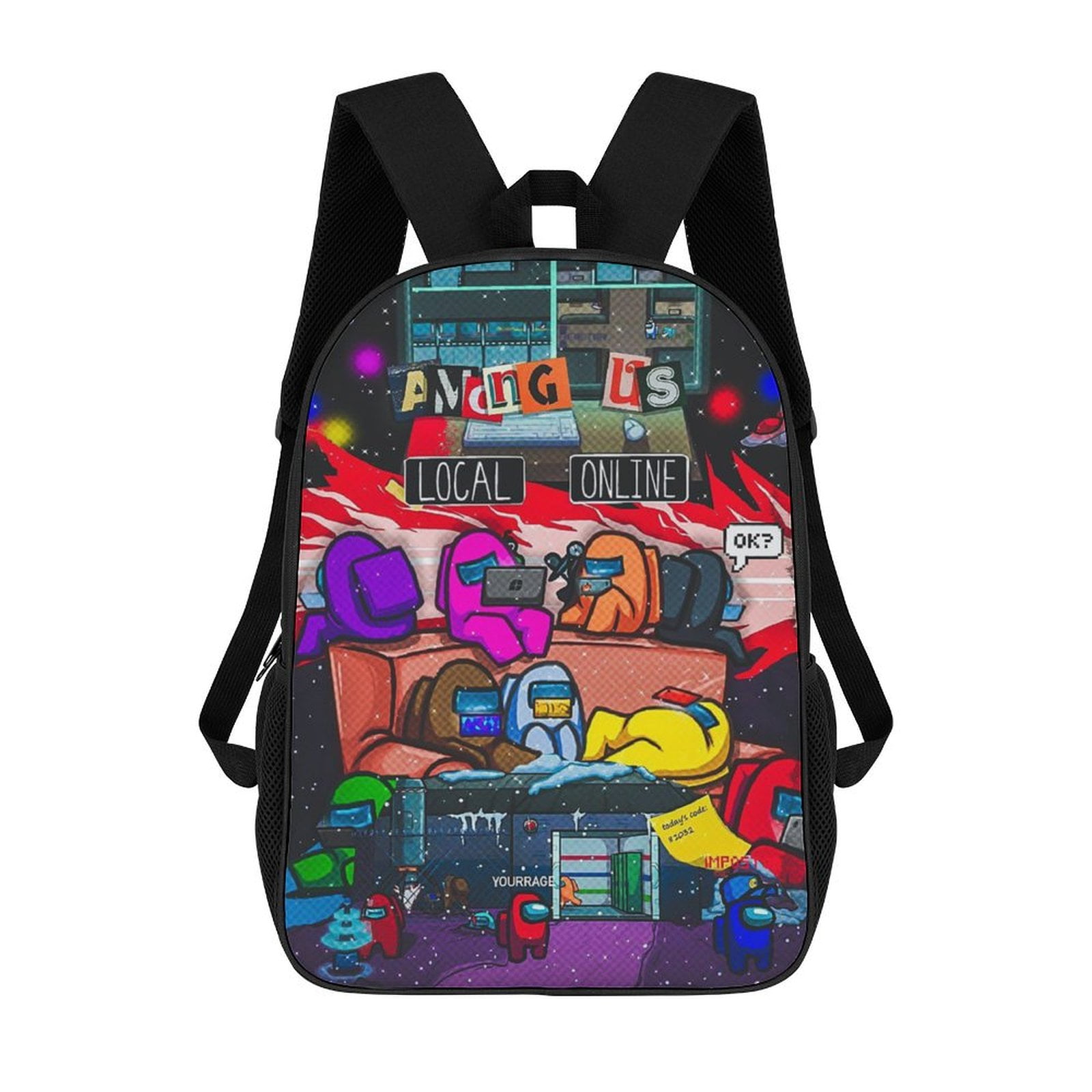 Among_Us 3D Printed 17inch Laptop Backpack Personalized Backpack for ...