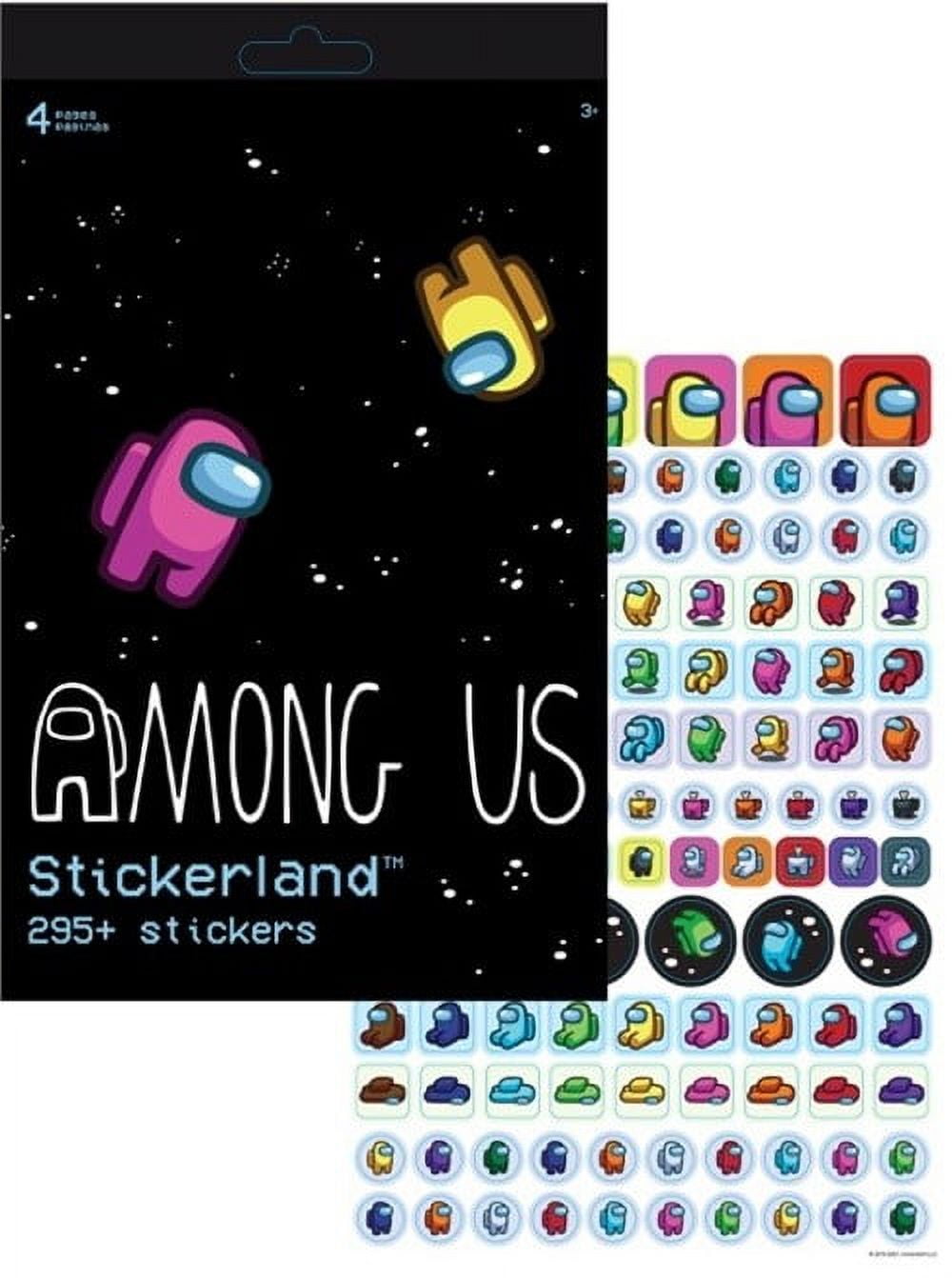 Among Us Kids Merchandise: 4-sheet Foil Cover, 200+ Decorative Sticker ...