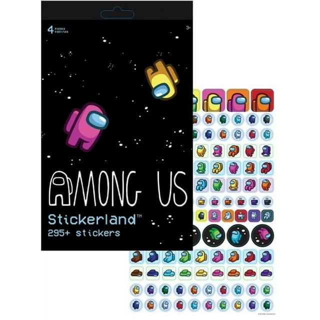 Among Us Kids Merchandise: 4-sheet Foil Cover, 200+ Decorative Sticker ...
