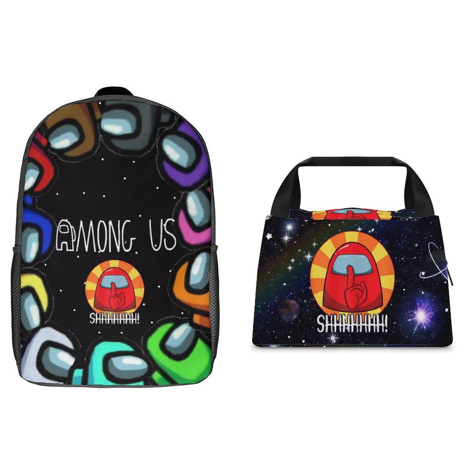 Among Us Among Us Backpack Cute Cartoon Casual Schoolbag Set Practical ...