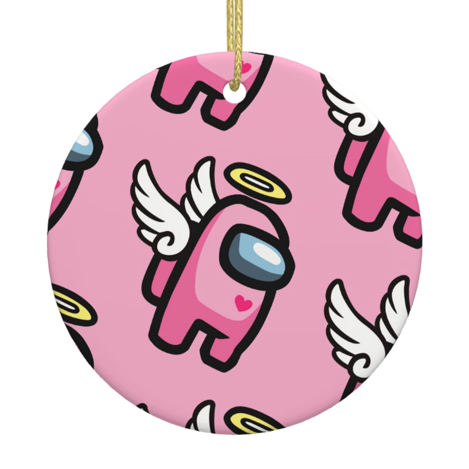 Among Us Angel Pink Cute Christmas Ornament 2026,Ornaments for ...