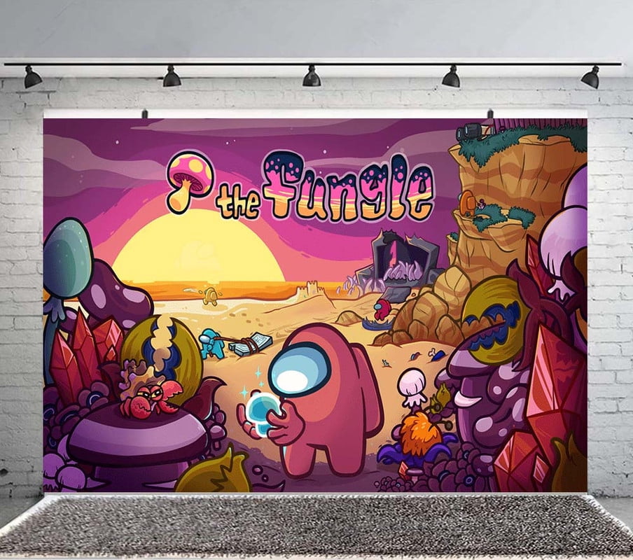 Among Us Backdrop Banner Party Supplies Poster Movie Theme Background ...