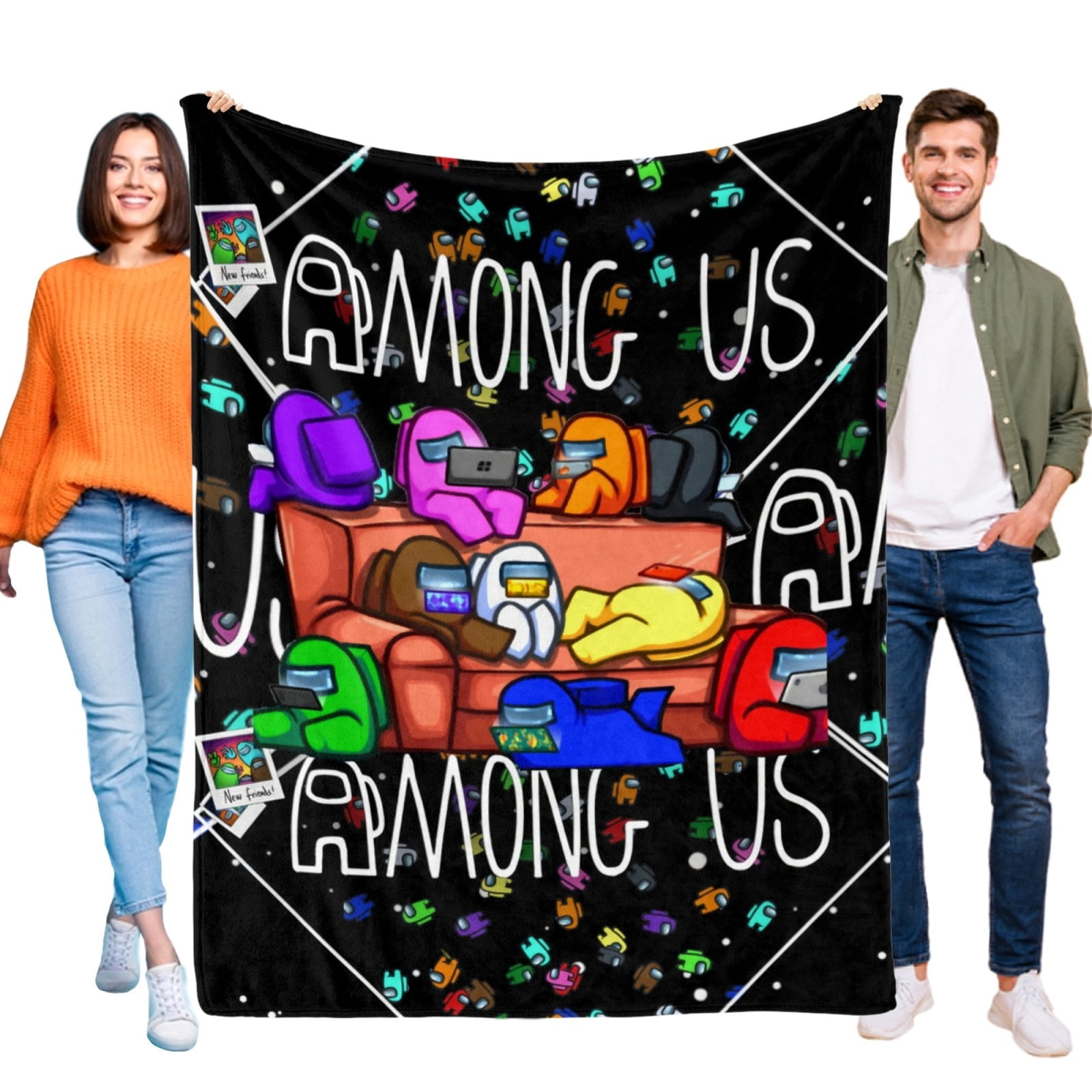 Among Us Blanket Soft Bed Sofa Throw Cozy Lightweight Birthday Gift ...